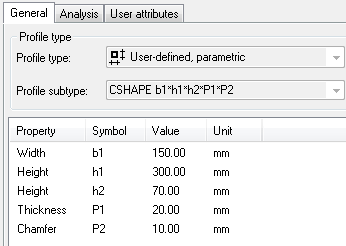 Example: Create a symmetric C-shaped profile by sketching | Trimble User Assistance