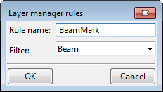 Example: Create a rule for exporting beam marks to their own layer in drawing export (old export ...