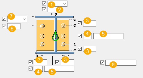 Web stiffened base plate (1016) | Trimble User Assistance