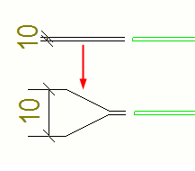 Exaggerate selected dimensions in drawings | Tekla User Assistance