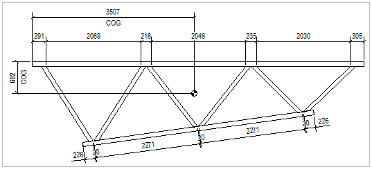 Dimension center of gravity (COG) | Tekla User Assistance