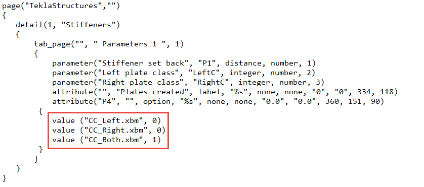 Example: Add a list with images in a custom component dialog box | Tekla User Assistance