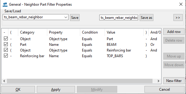 Show neighbor parts and neighbor reinforcement in general arrangement ...