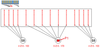 Dimension rebars with Rebar group dimensioning application | Tekla User ...