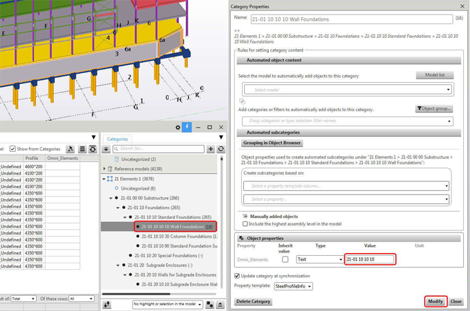 Example: Add a classification code to objects in Organizer and export the code to IFC | Tekla ...