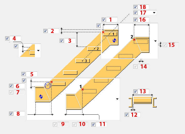 Stairs (S71) | Tekla User Assistance