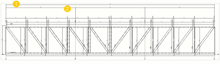 Example: Grid dimensions | Tekla User Assistance