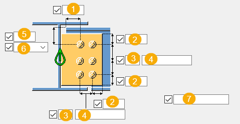 Cast-in plate (1069) | Tekla User Assistance