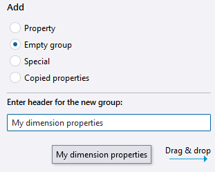 New property pane in drawings | Trimble User Assistance