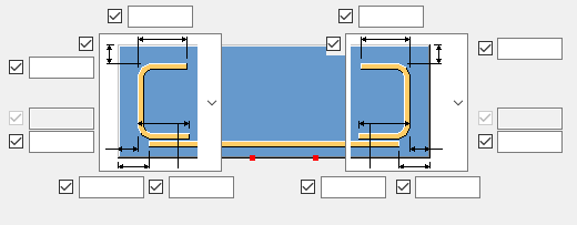 Border rebar for single edge (93) | Tekla User Assistance