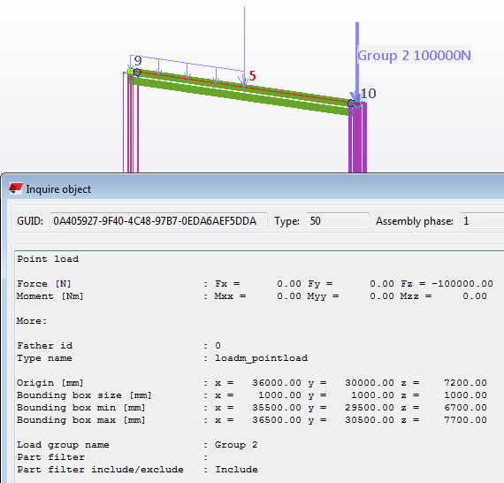 Check loads and load groups | Tekla User Assistance