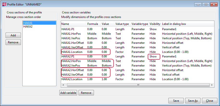 Create parametric profiles with variable cross sections | Tekla User Assistance