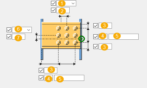 Seating cap plate (2) | Tekla User Assistance