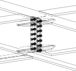 Two-sided end plate with compensating flange plates (112) | Tekla User ...