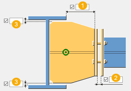 Stub connection (119) | Tekla User Assistance