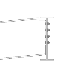 Beam to beam framing connections | Tekla User Assistance