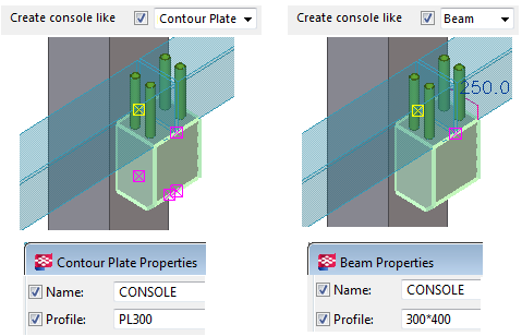 Concrete console (111) | Trimble User Assistance
