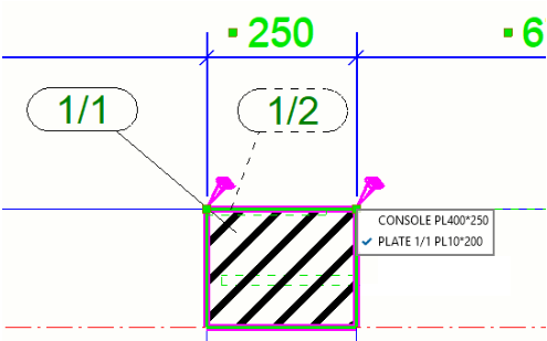Display and change dimension point associativity | Tekla User Assistance