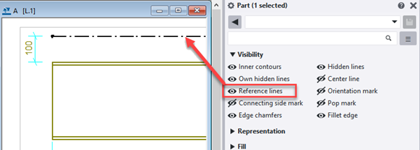 XS_DRAWING_PART_REFERENCE_LINE_TYPE | Tekla User Assistance