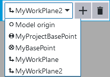 Select the work plane | Tekla User Assistance