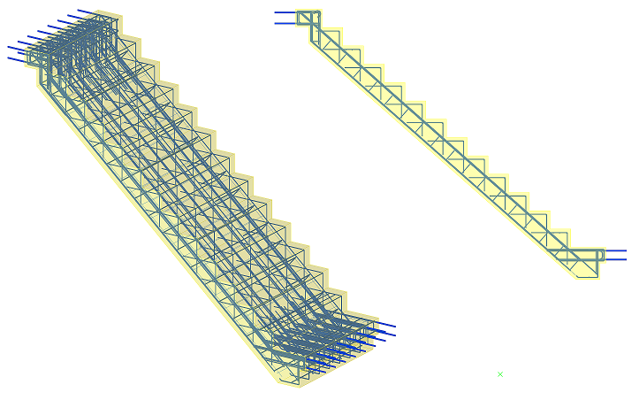 Reinforced concrete stair (95) | Tekla User Assistance