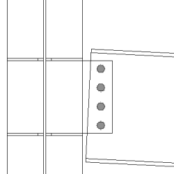 Column with stiffeners (186) | Tekla User Assistance