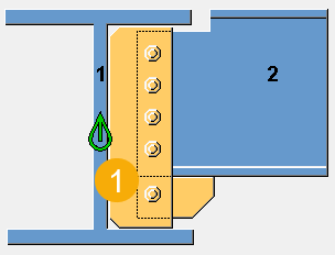 Shear plate simple (35) | Tekla User Assistance