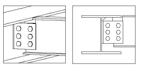 Stiffened shear plate (17) | Tekla User Assistance
