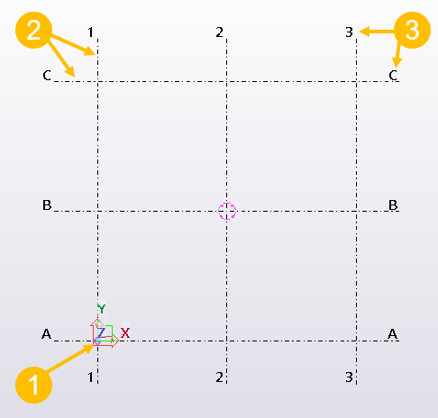 Work with grids in the model | Trimble User Assistance