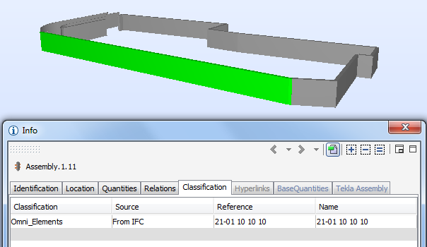 Example: Add a classification code to objects in Organizer and export the code to IFC | Tekla ...