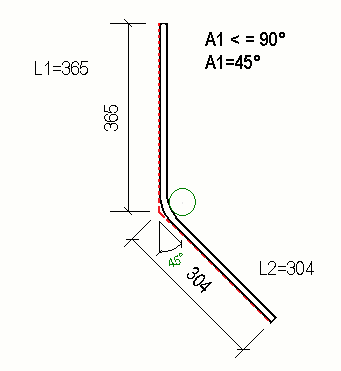 How to calculate the reinforcing bar leg length | Trimble User Assistance
