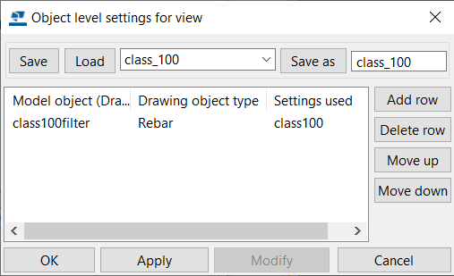 Create and apply detailed object level settings | Trimble User Assistance