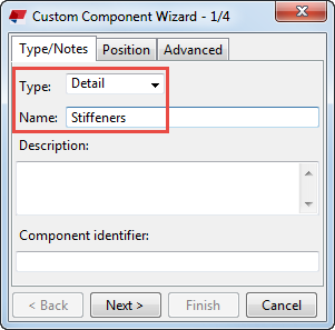 Example: Create a custom stiffener detail with variables | Tekla User Assistance