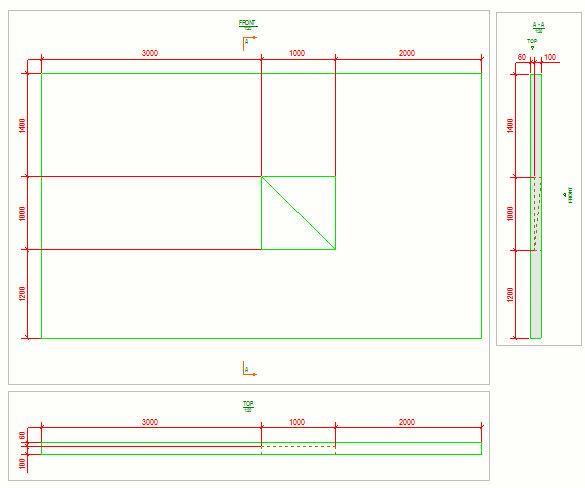 Dimensioning method of shapes, holes and recesses | Trimble User Assistance