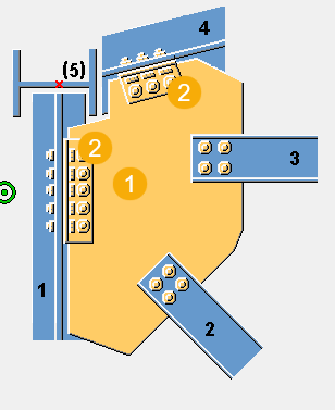 Wraparound gusset cross (60) | Tekla User Assistance