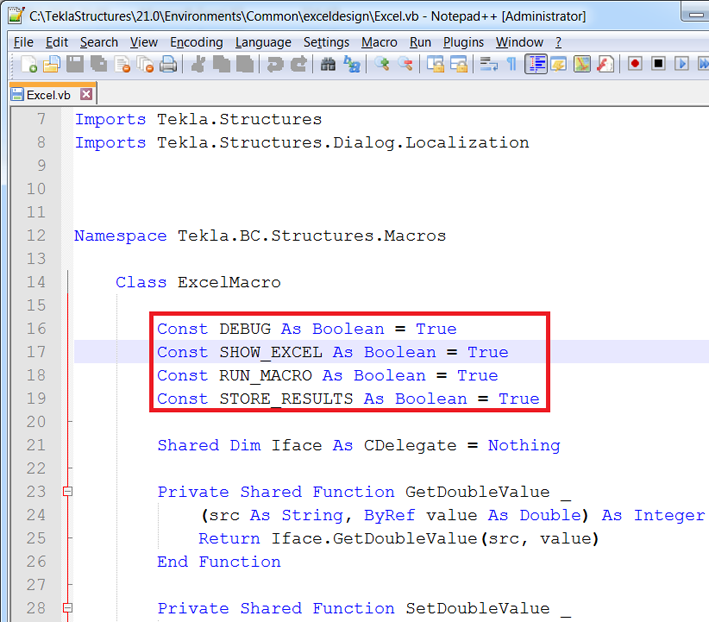 Excel spreadsheets in connection design | Trimble User Assistance