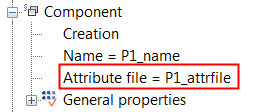 Example of a variable formula: Modify a sub-component by using a component attribute file ...