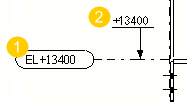 Add level marks in drawings | Trimble User Assistance