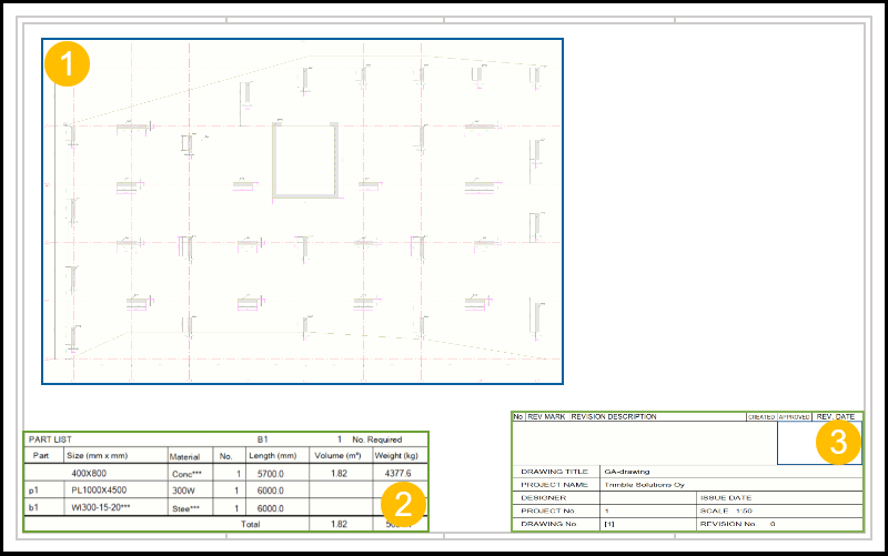 Table sets | Trimble User Assistance