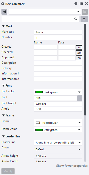 Add revision marks in drawings | Trimble User Assistance