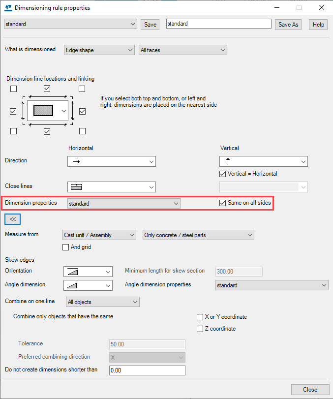 What are automatic view-level dimensions | Trimble User Assistance