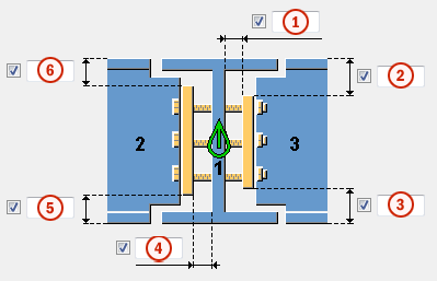 Two-sided end plate (24) | Tekla User Assistance