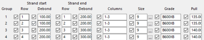 Reinforcement strand layout (66) | Tekla User Assistance