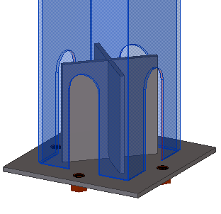 Box column base plate (1066) | Tekla User Assistance