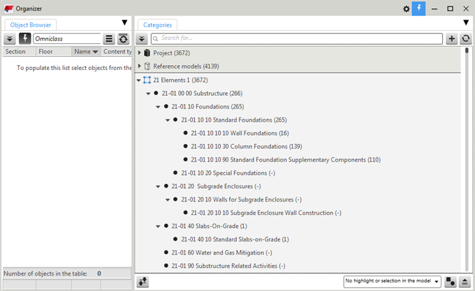 Example: Add a classification code to objects in Organizer and export the code to IFC | Trimble ...