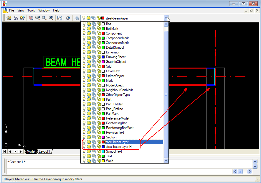 Example: Set up layers and export in DWG format (old export) | Trimble User Assistance
