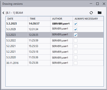 Version control for drawings | Trimble User Assistance
