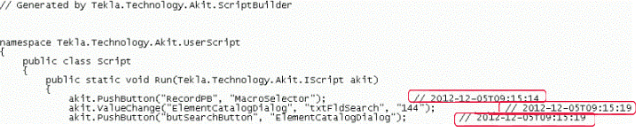 XS_MACRO_ENABLE_TIMESTAMP | Trimble User Assistance