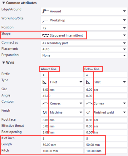 Show welds in drawings | Trimble User Assistance