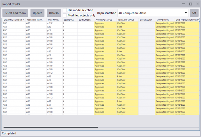 Import from Tekla PowerFab | Trimble User Assistance